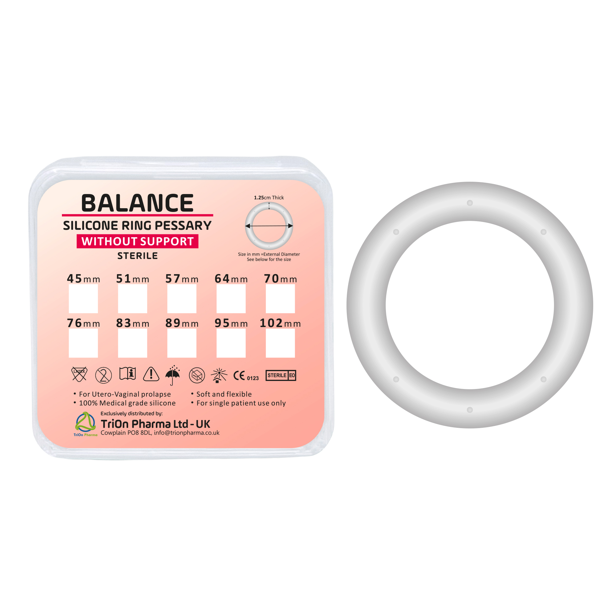 Porduct - Balance silicone Ring Pessaries